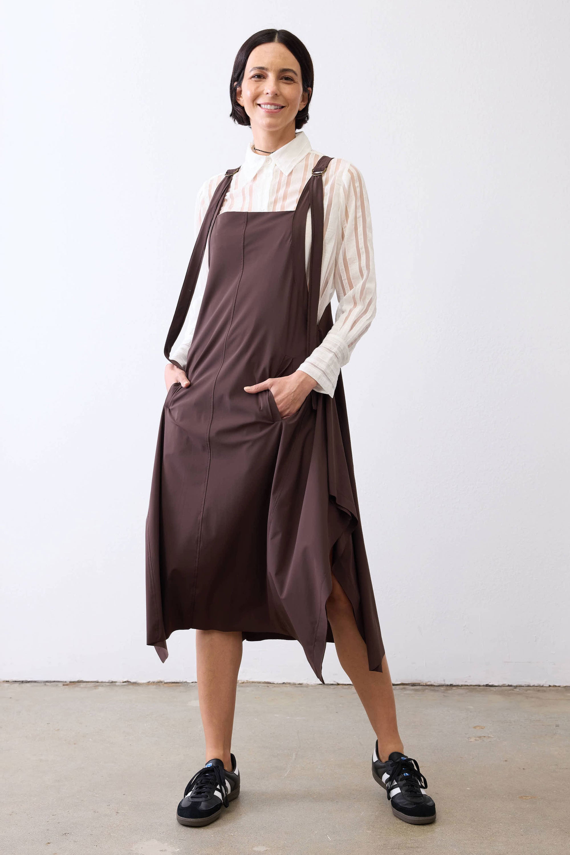 On the Edge Sarafan Dress | Coffee – Ruti