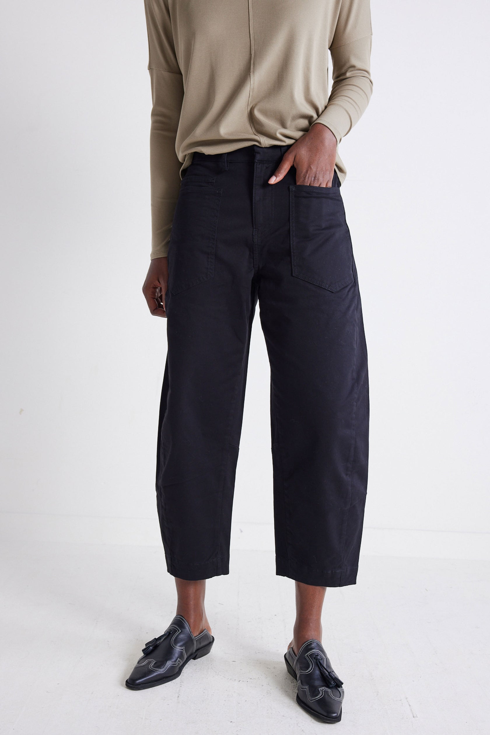 The Slouchy Soft Twill Pants – Ruti