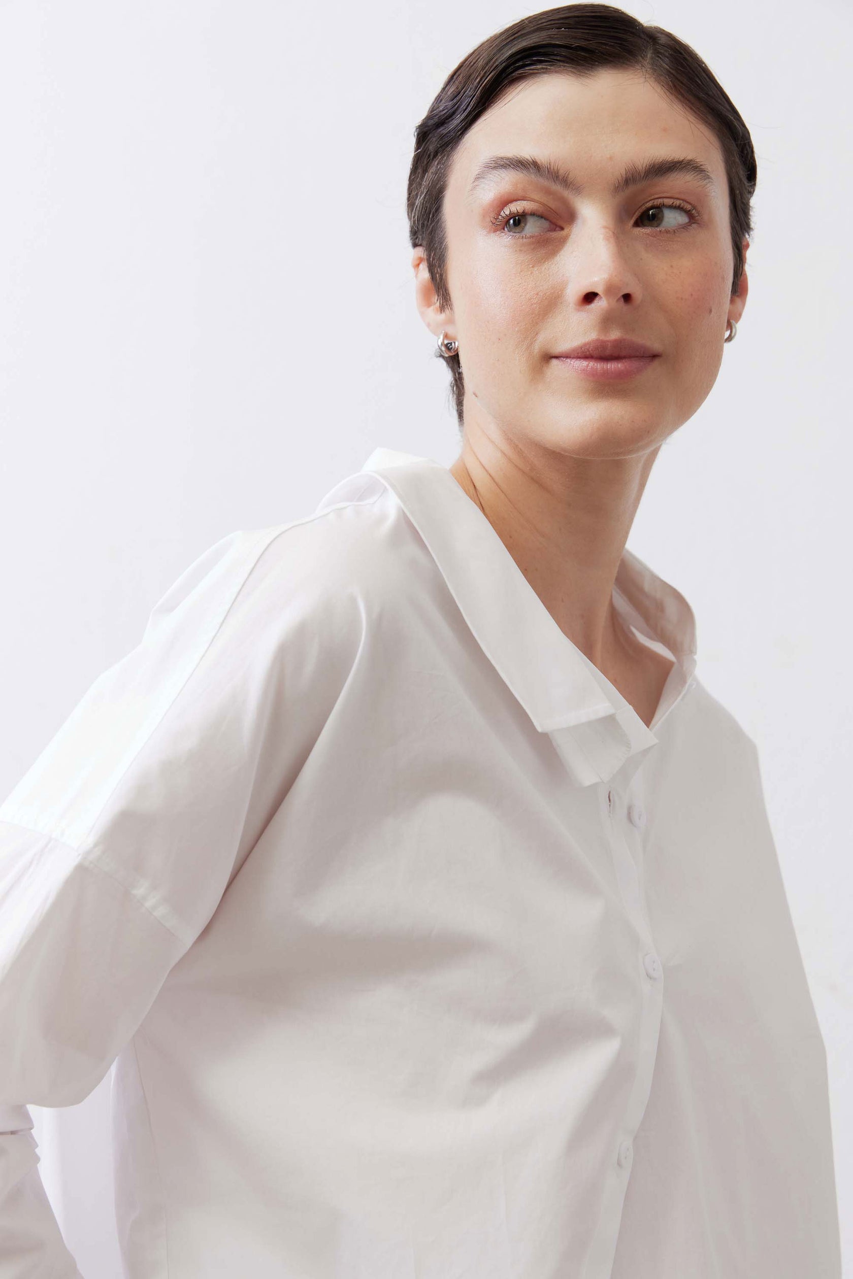 Woke Up Like This Button Down Top | White – Ruti