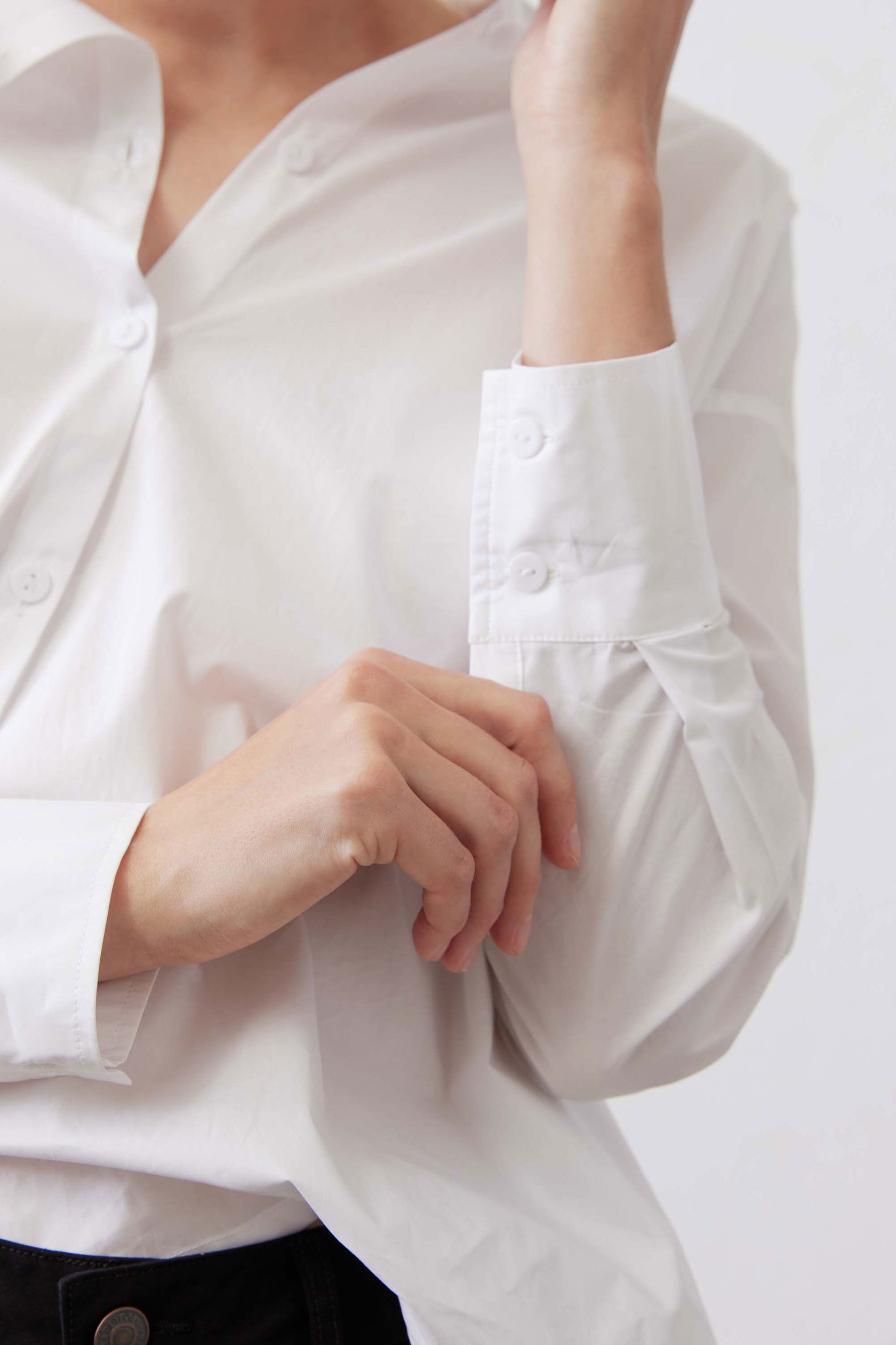 Woke Up Like This Button Down Top | White – Ruti