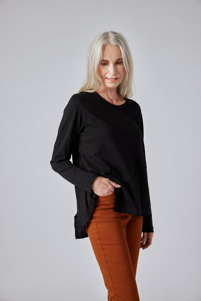 Inner Glow Asymmetric Long Sleeve Top – Ruti